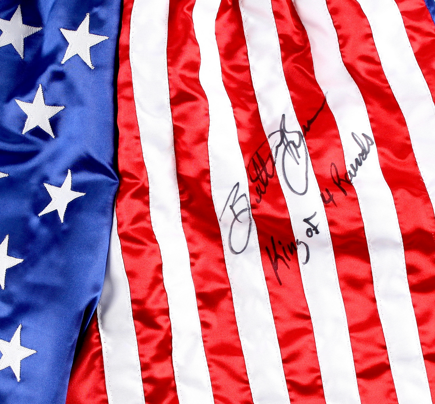 Eric Esch "Butterbean" Signed Custom "USA" Boxing Shorts Inscribed ...