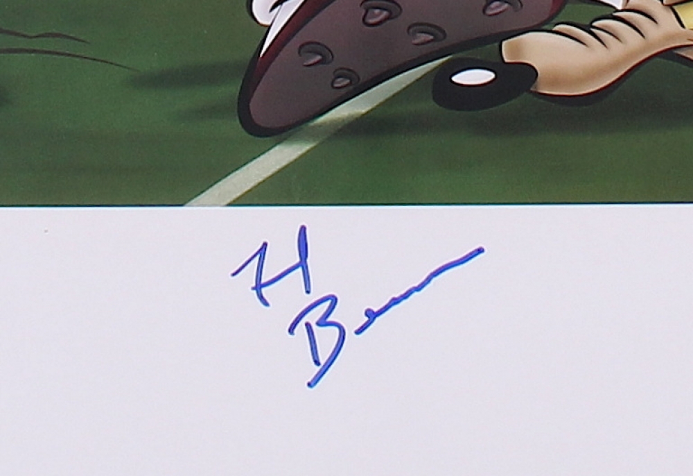 Frank Beamer Signed Virginia Tech "Go Hokies" Looney Tunes LE 19x22 ...