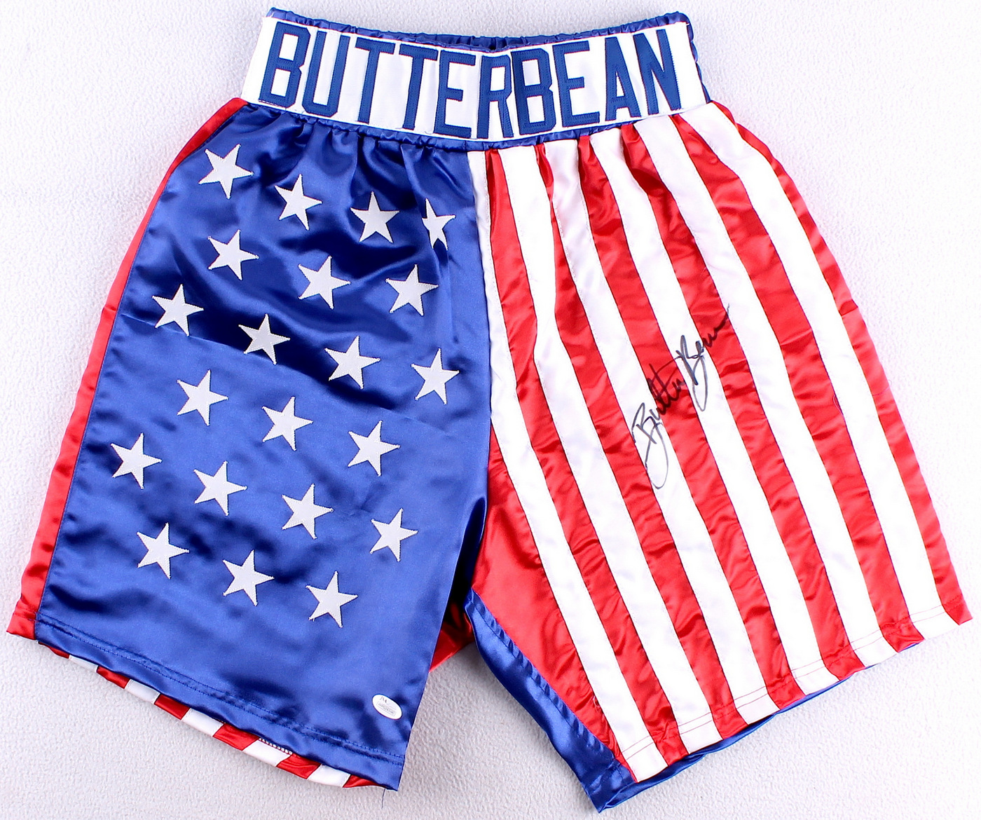 Eric Esch "Butterbean" Signed Custom "USA" Boxing Shorts (JSA COA ...