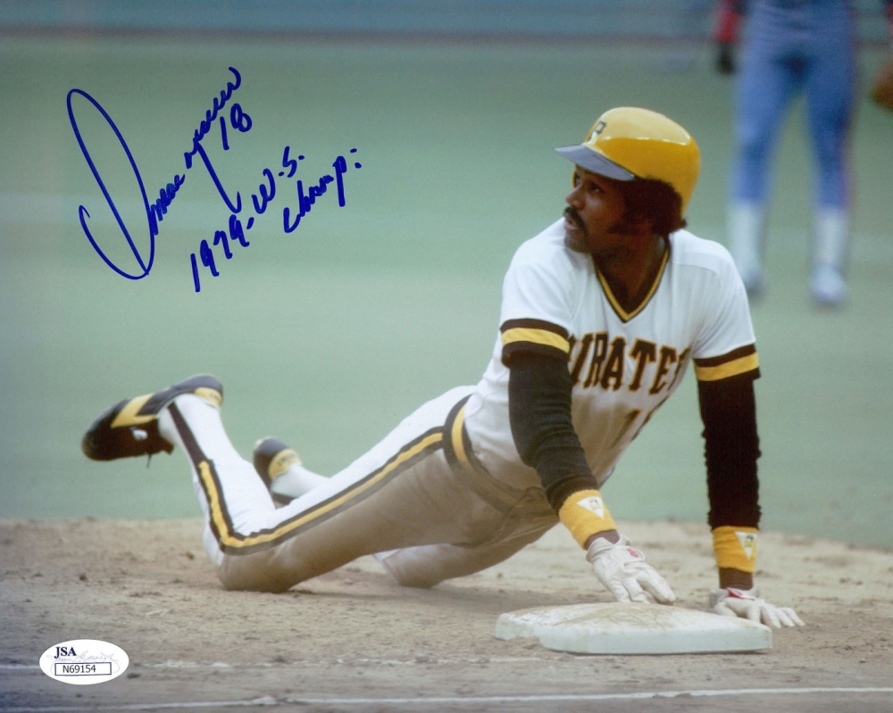 Omar Moreno Signed Pirates 8x10 Photo Inscribed "1979 W.S. Champ" (JSA ...