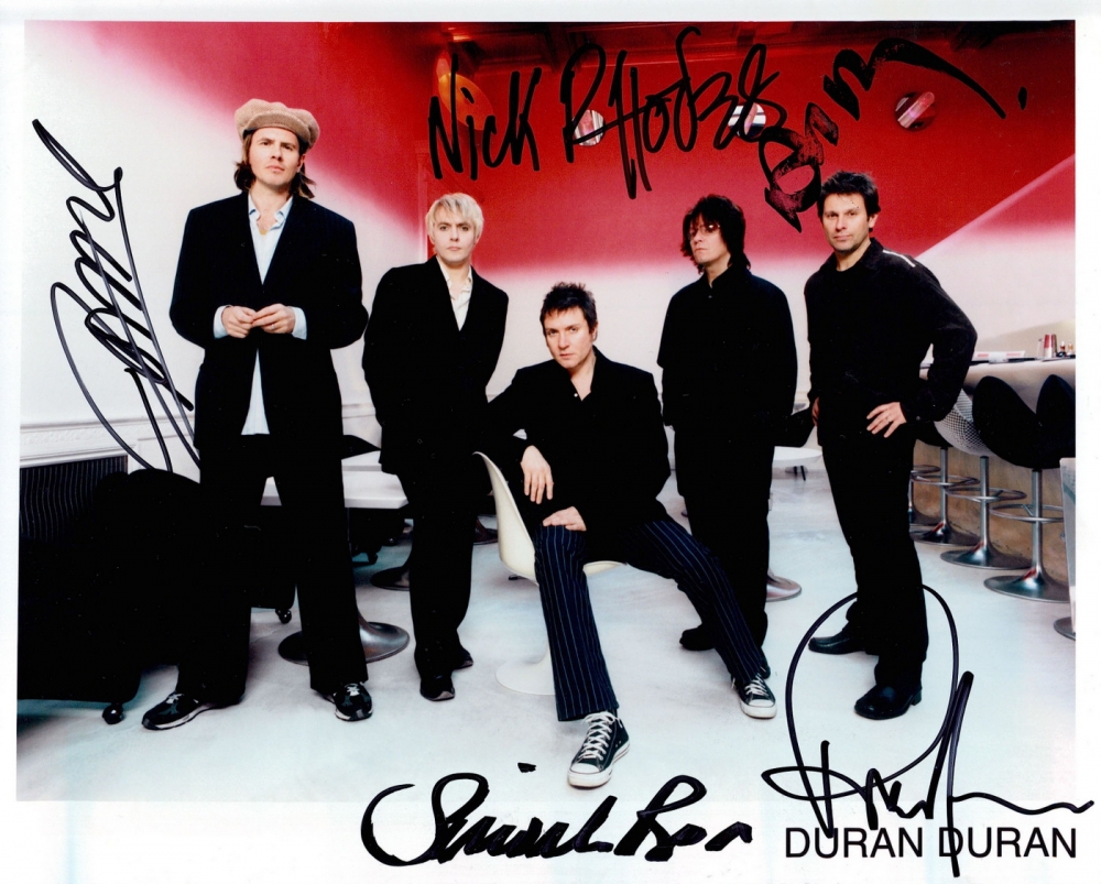 Multi-Signed "Duran Duran" 8x10 Photo with (5) Signatures including ...