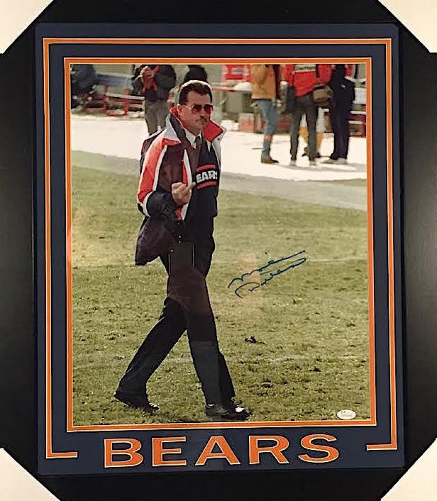 Mike Ditka Signed Bears 23x27 Custom Framed Photo (JSA COA) | Pristine ...