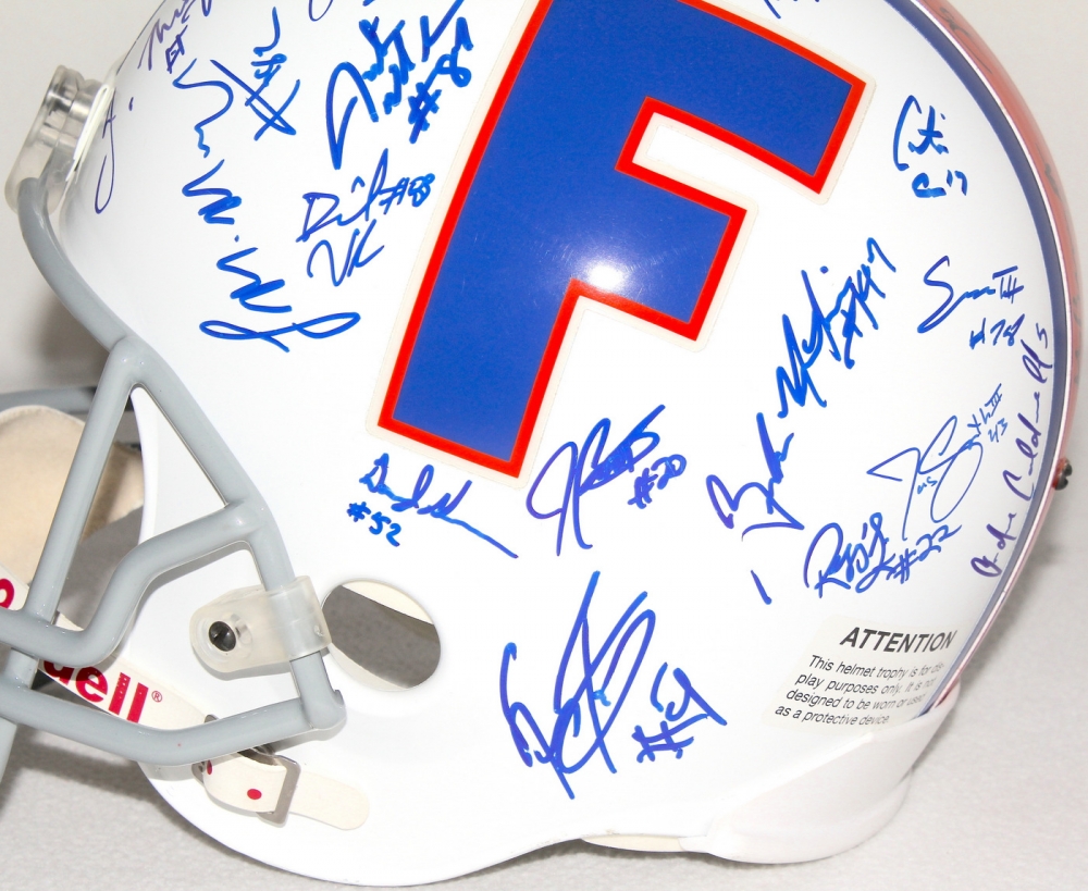 Team-Signed 2006 Florida Gators Full-Size Helmet with (42) Signatures ...