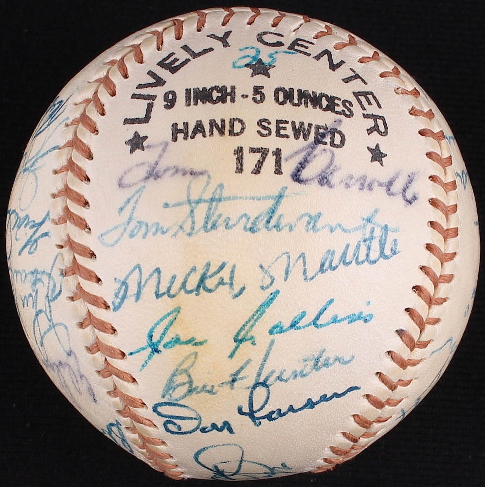 1955 Yankees Signed Spalding Official Baseball with (26) Signatures ...