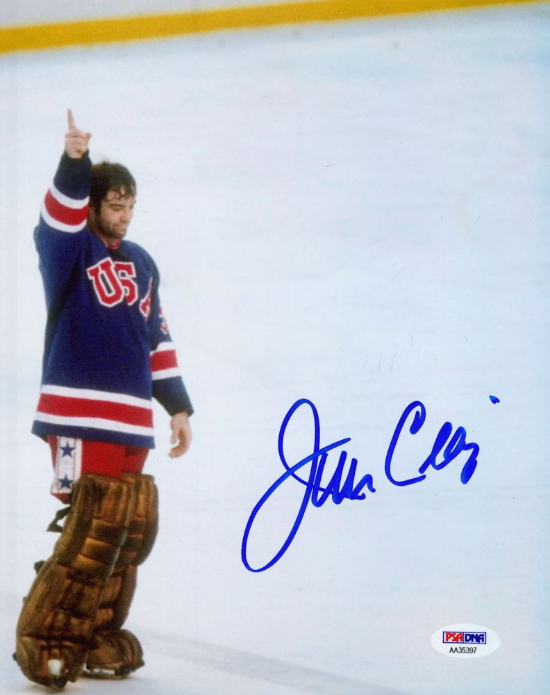 Jim Craig Signed Team USA 8x10 Photo (PSA COA) | Pristine Auction
