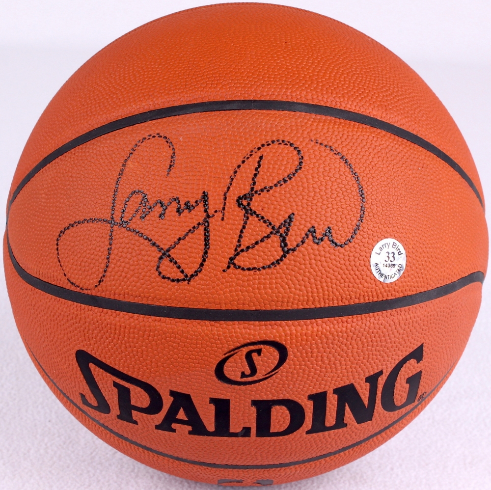 Larry Bird Signed Official NBA Game Ball (Bird Hologram) | Pristine Auction