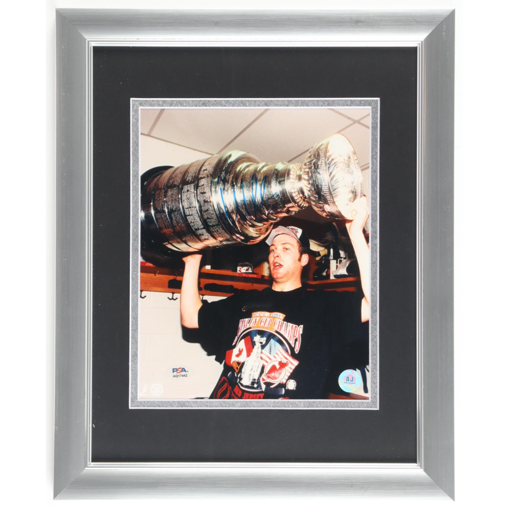 Martin Brodeur Signed Devils "Stanley Cup Trophy" Custom Framed Photo ...