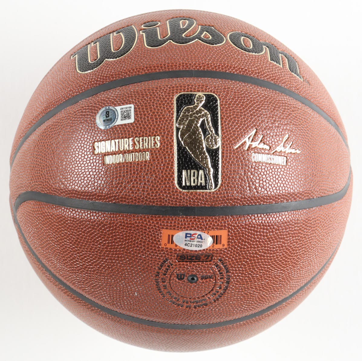 Magic Johnson & Larry Bird Signed NBA Finals Trophy Special Edition ...