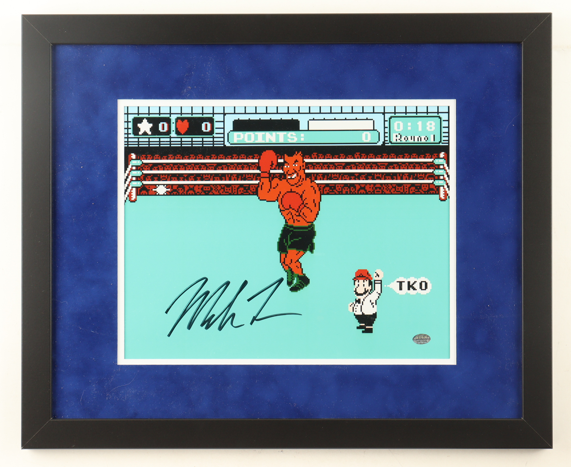 Mike Tyson Signed "Punch-Out!!" Custom Framed Photo Display (Tyson ...