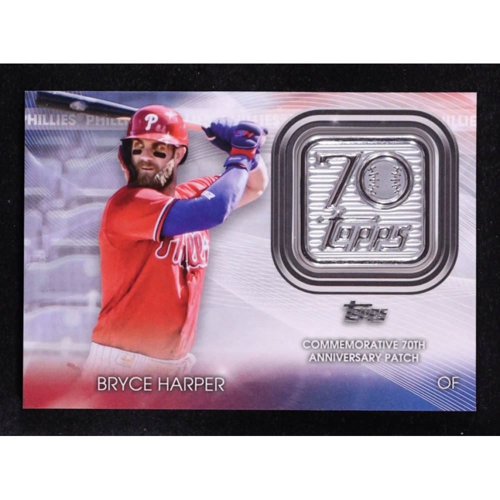 Bryce Harper 2021 Topps Update 70th Anniversary Logo Patches #T70PBH ...
