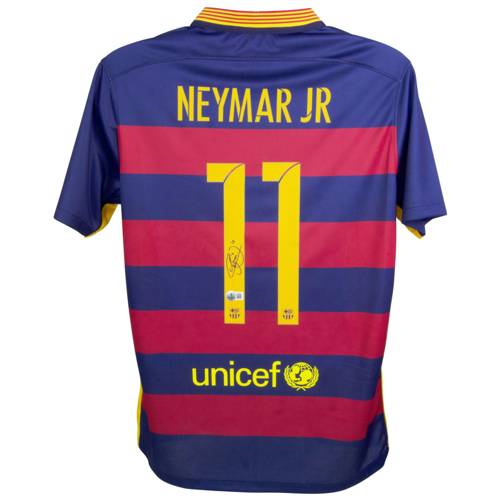 Neymar Jr. Signed Barcelona Nike Authentic Jersey (Beckett) | Pristine ...