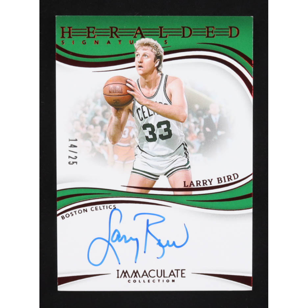 Larry Bird 2023-24 Immaculate Collection Heralded Signatures Red #21 ...