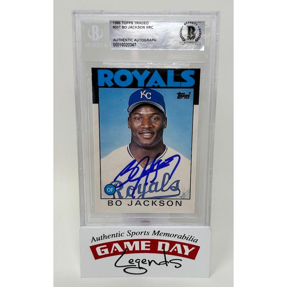 Bo Jackson Signed 1986 Topps Traded #50T XRC (BGS) | Pristine Auction
