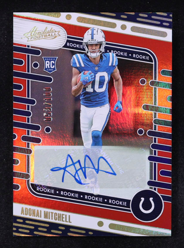 Adonai Mitchell 2024 Absolute Signatures Spectrum Red #151 #053/100 RC ...