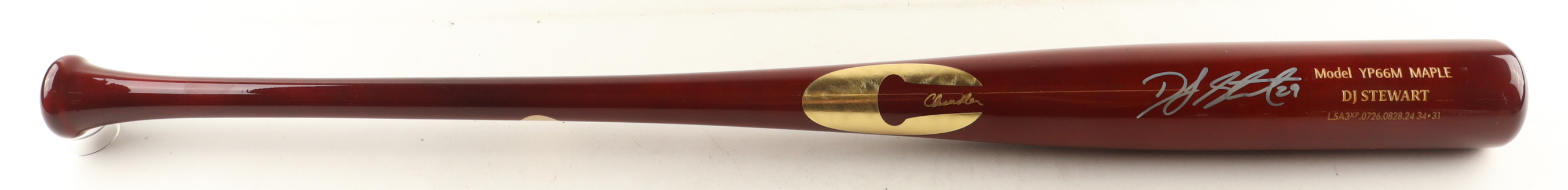 DJ Stewart Signed Chandler Player Model Baseball Bat (JSA) | Pristine ...