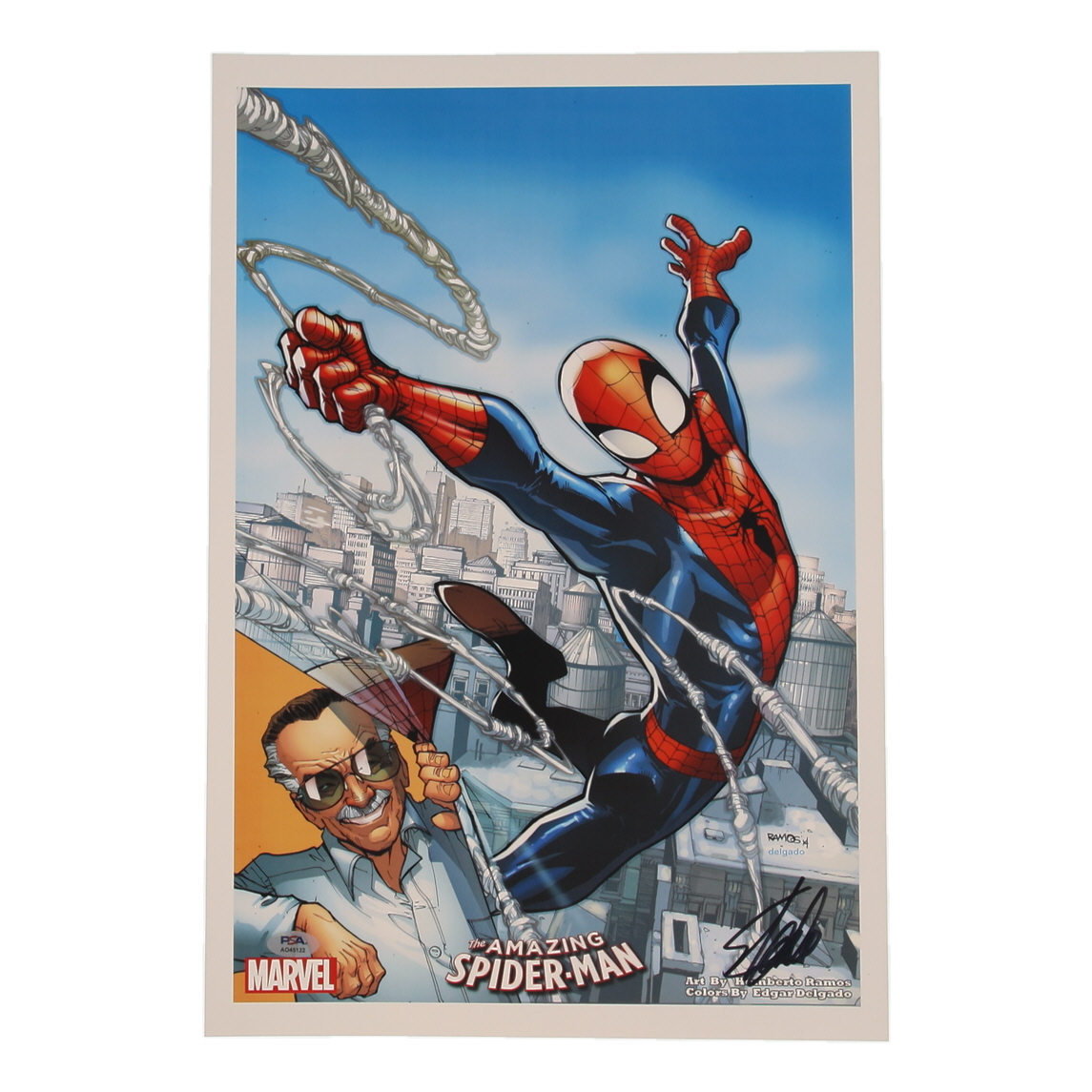 Stan Lee Signed Marvel 13x19 Art Print (PSA) | Pristine Auction
