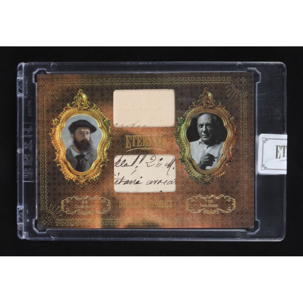 Claude Monet / Pablo Picasso 2024 Eternal Dual History Relic #NNO #02/ ...
