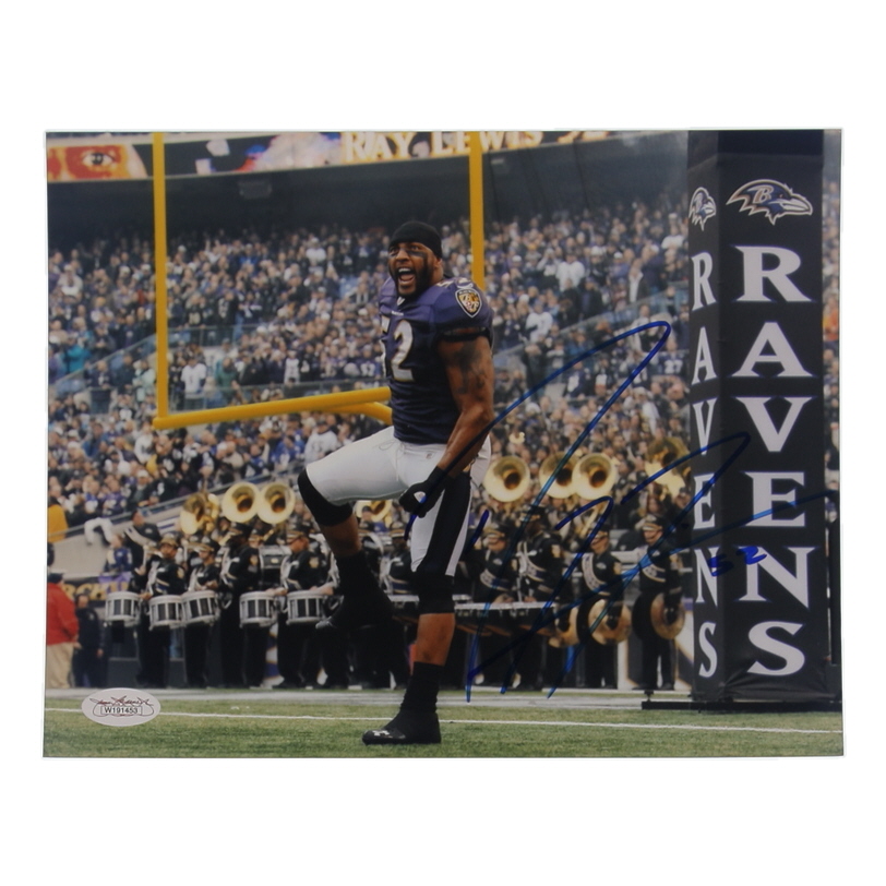 Ray Lewis Signed Ravens 8x10 Photo (JSA) | Pristine Auction