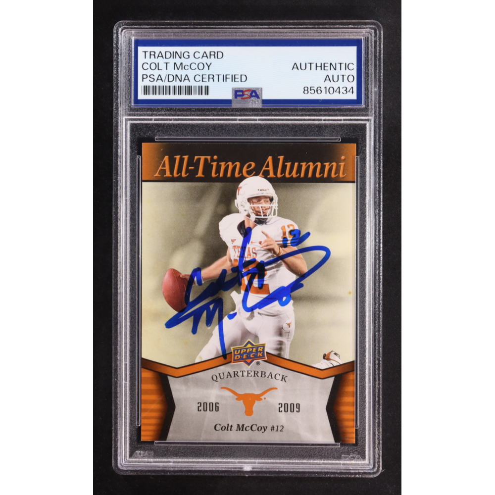 Colt McCoy Signed 2011 Upper Deck All-Time Alumni #ATA-CM (PSA ...