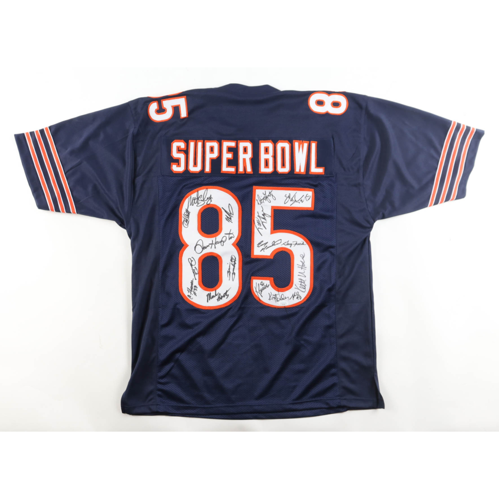 1985 Bears World Champions Jersey Team-Signed by (17) with Mike ...