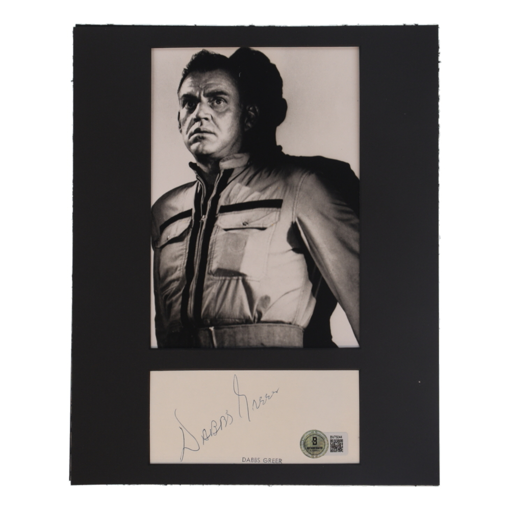 Dabbs Greer Signed "It! The Terror From Beyond Space" Custom Matted Cut ...