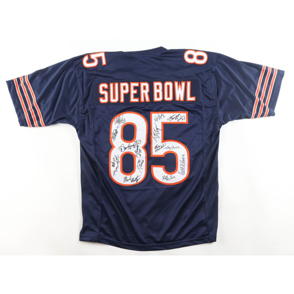 1985 Bears World Champions Jersey Team-Signed by (17) with Mike ...