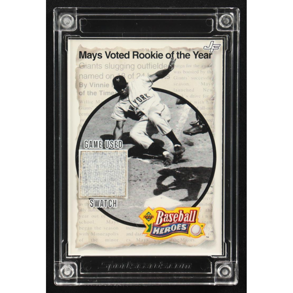 Willie Mays 2024 Jersey Fusion Baseball Edition Upper Deck Baseball ...