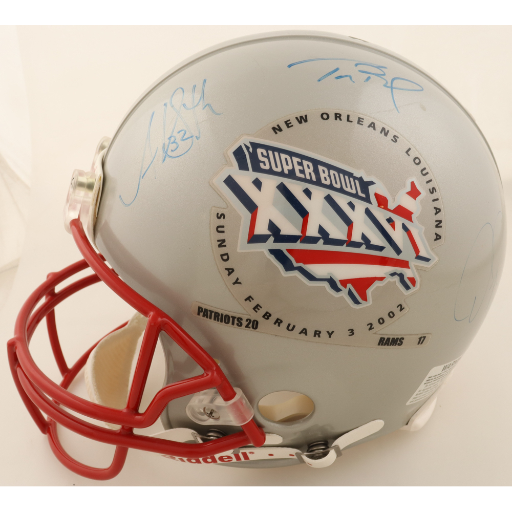 Tom Brady, Antowain Smith & David Patten Signed Patriots Super Bowl ...