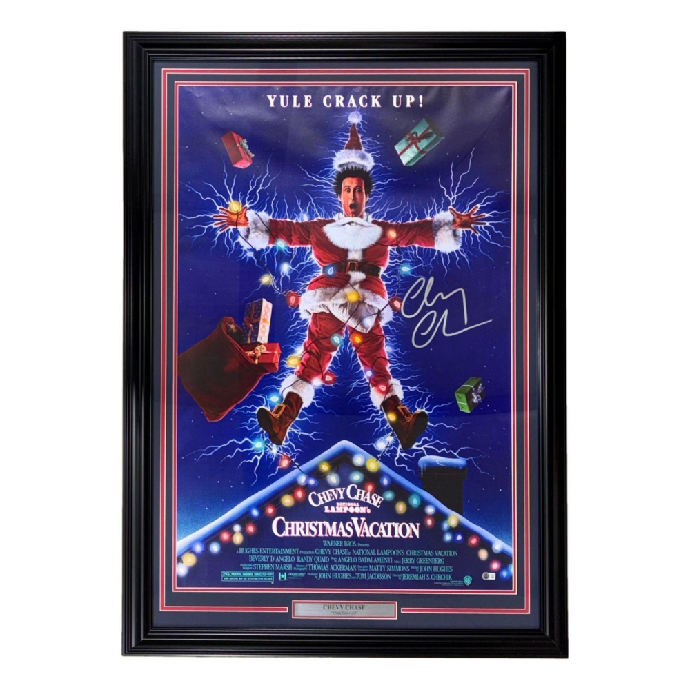 Chevy Chase Signed "National Lampoon's Christmas Vacation" Custom ...