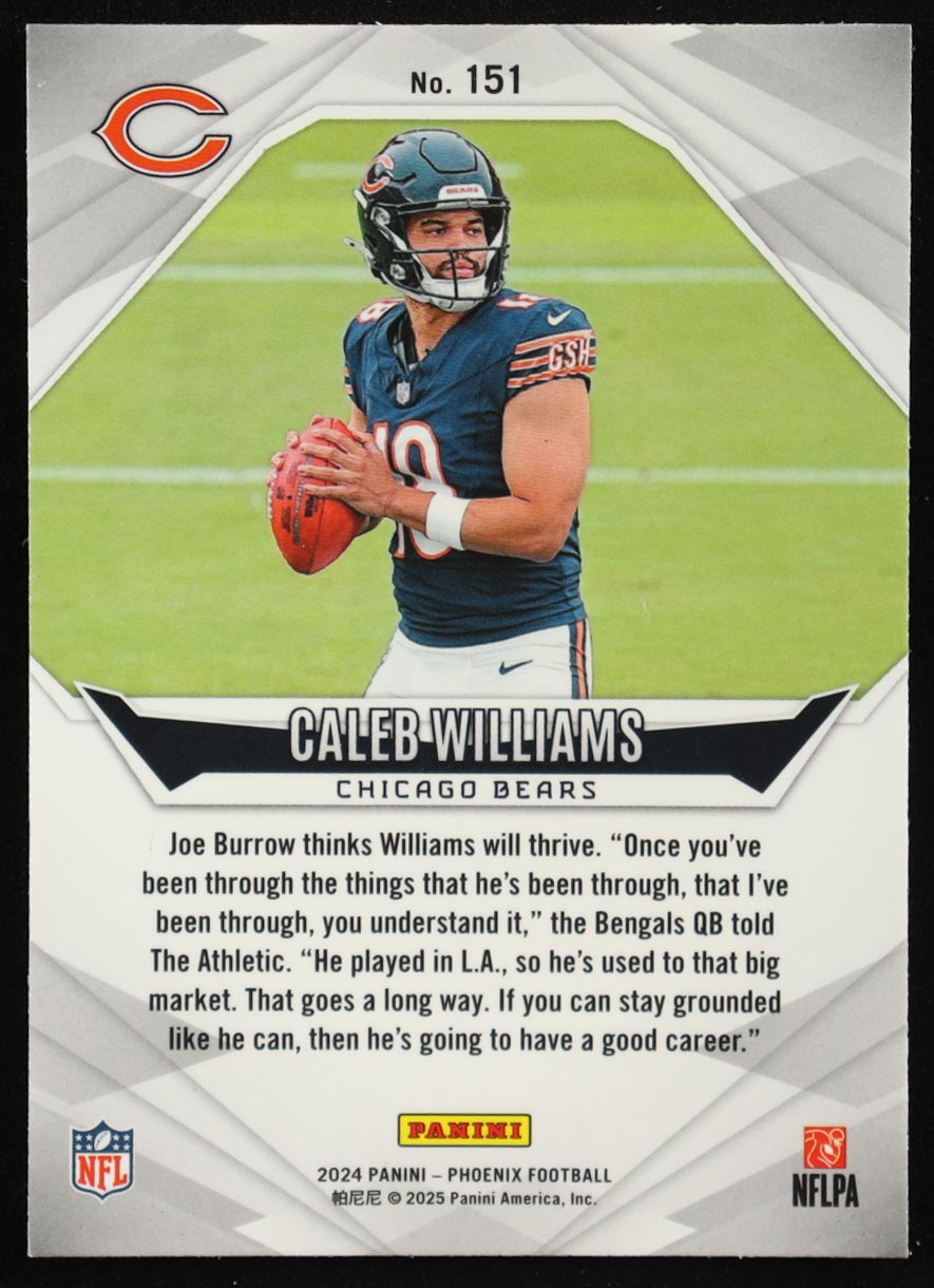 Caleb Williams 2024 Panini Phoenix Silver #151 RC | Pristine Auction