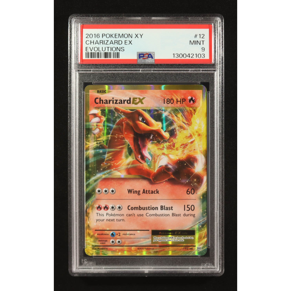 Charizard EX 2016 Pokemon XY Evolutions #12 (PSA 9) | Pristine Auction