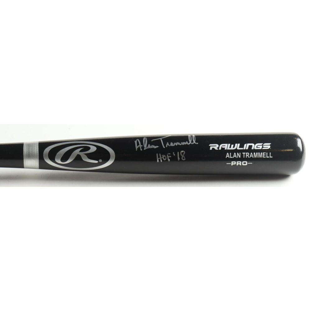 Alan Trammell Signed Rawlings Pro Player Model Baseball Bat Inscribed ...