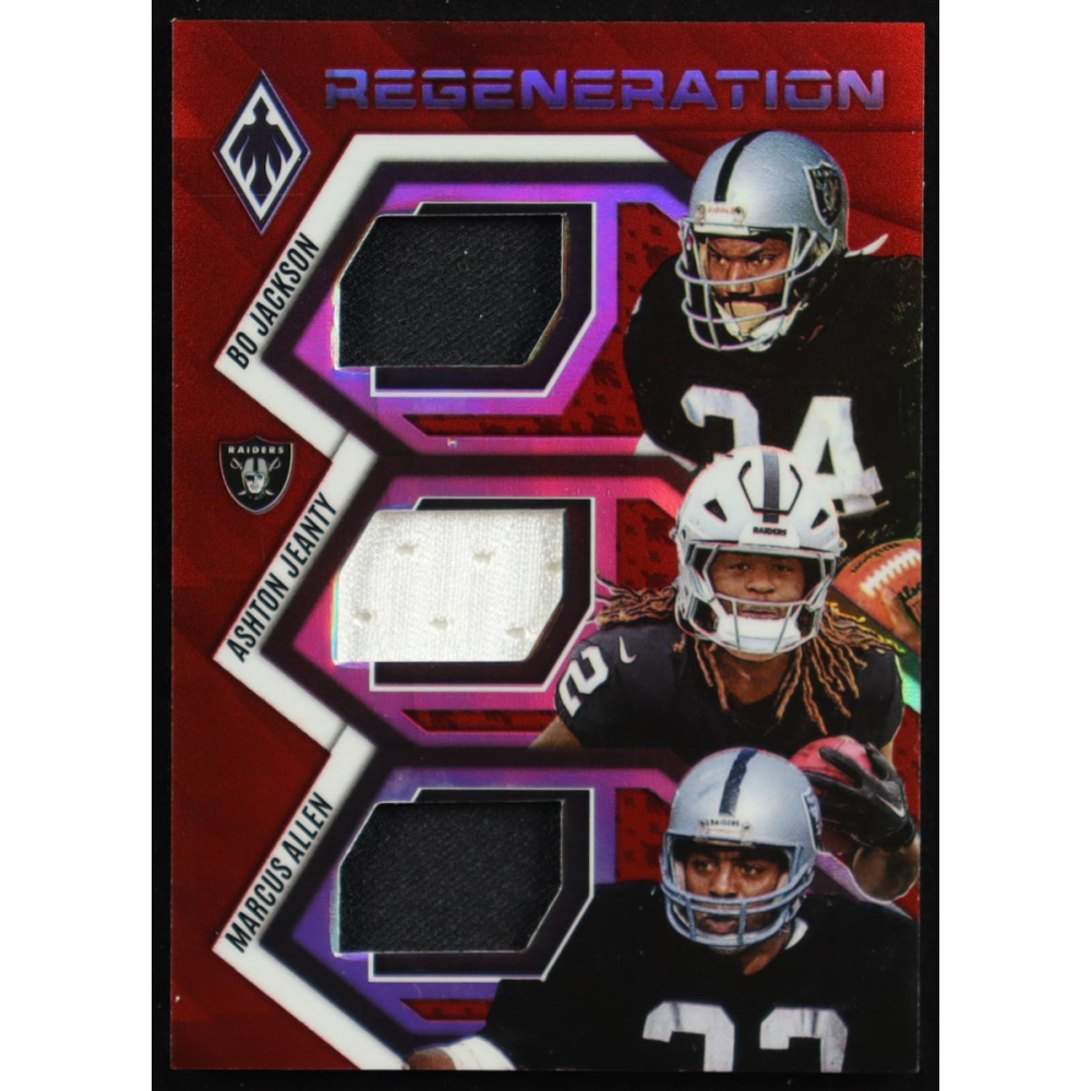 Bo Jackson / Ashton Jeanty / Marcus Allen 2025 Panini Phoenix ...