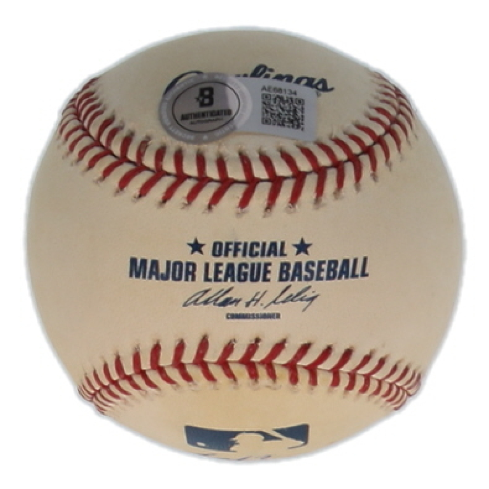 Joe Mauer & Scott Erickson Signed OML Baseball Inscribed "4/29/94 ...