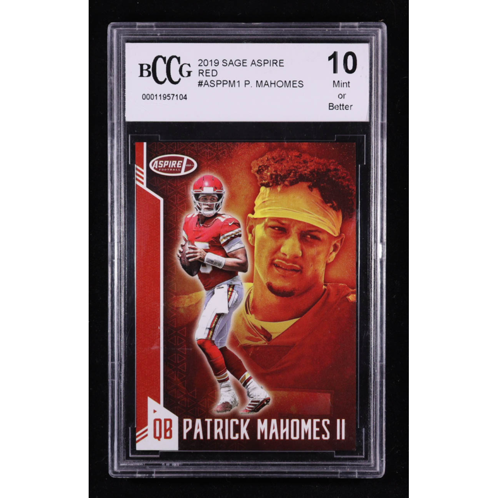 Patrick Mahomes II 2019 Sage Aspire Red #ASP-PM-1 (BCCG 10) | Pristine ...