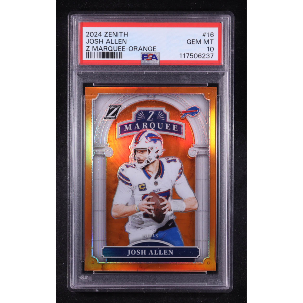 Josh Allen 2024 Zenith Z Marquee Orange #16 (PSA 10) | Pristine Auction