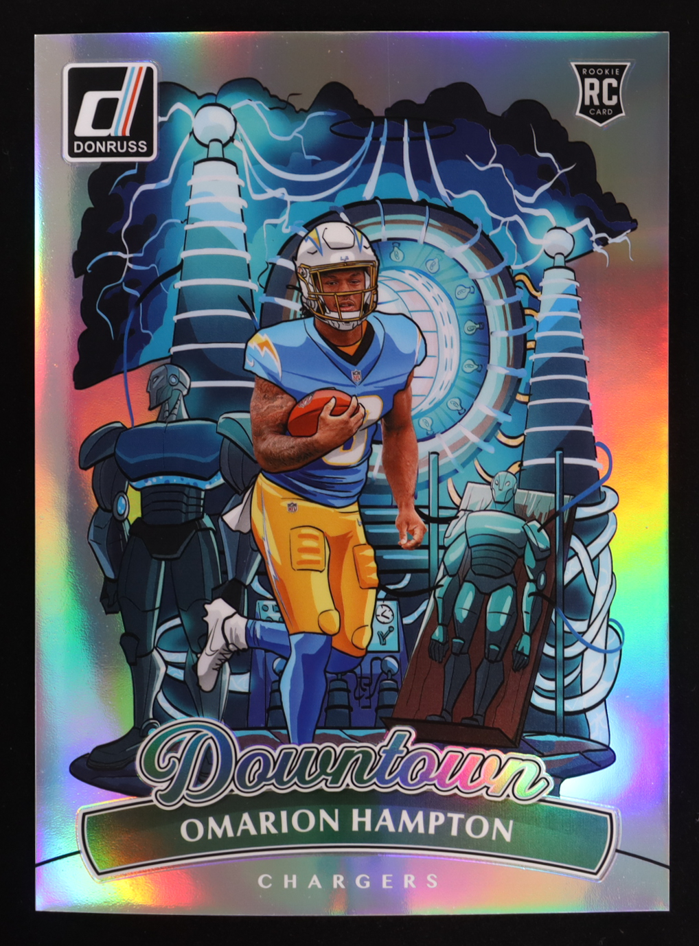 Omarion Hampton 2025 Donruss Downtown! Oversize #16 RC | Pristine Auction