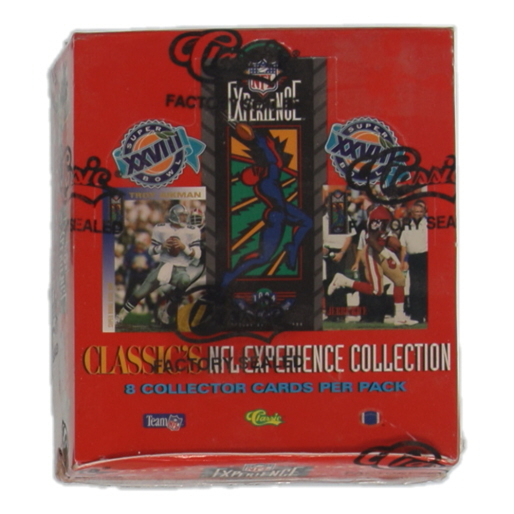 1994 Classic Factory Sealed NFL Experience Football Hobby Box ...