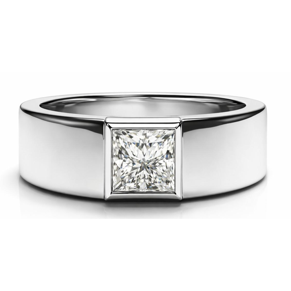 Men's 1.30 Carat Lab Grown Diamond Ring E, VS2 | Estimated Retail Value ...