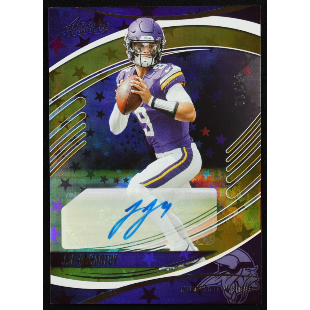 JJ McCarthy 2025 Absolute Signatures Gold Stars #100 #10/10 | Pristine ...