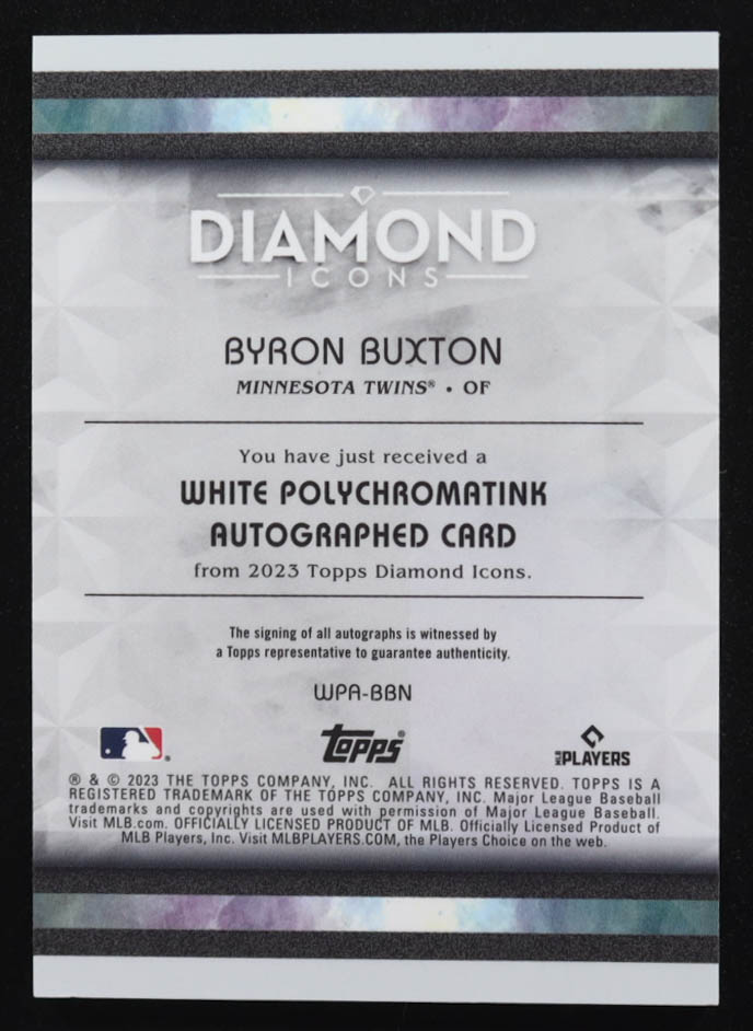 Byron Buxton 2023 Topps Diamond Icons White Polychromatink Autographs ...