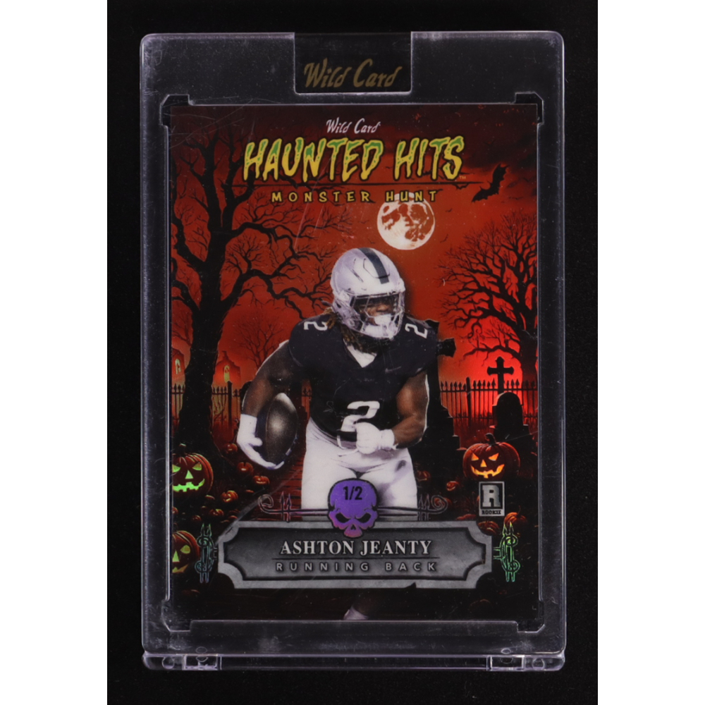 Ashton Jeanty 2025 Wild Card Haunted Hits Monster Hunt #HHC-AJ RC #1/2 ...