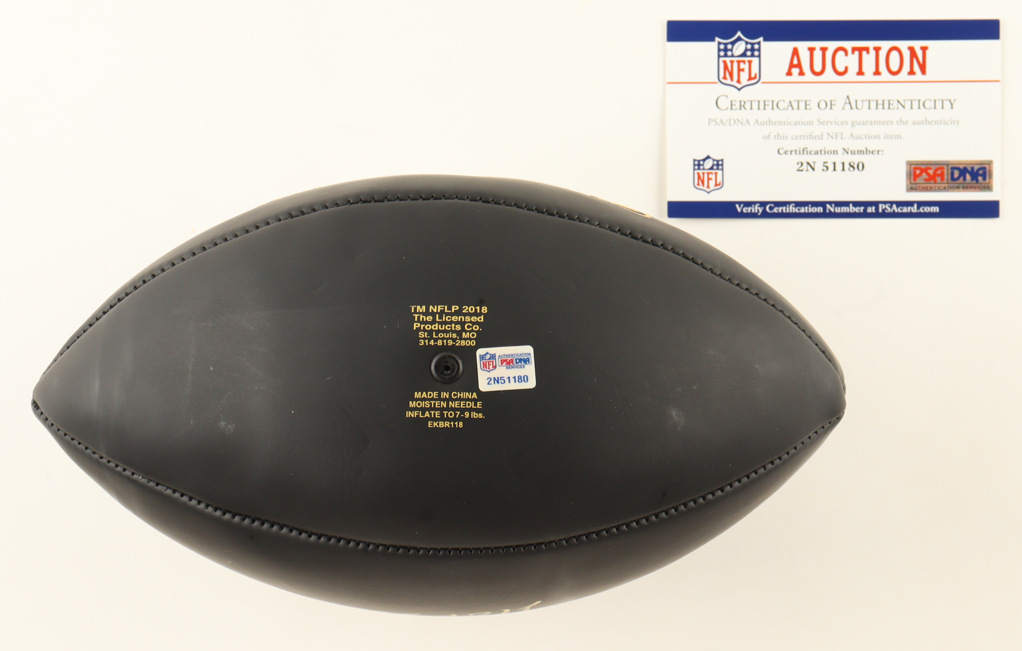 Dave Wilcox Signed NFL Hall of Fame Logo Football Inscribed "HOF 2000 ...