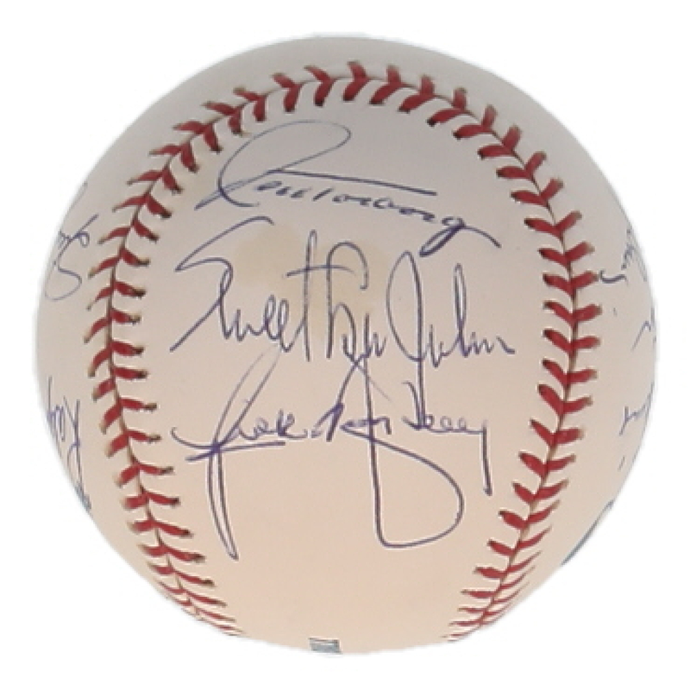 Dodgers Old Timers OML Baseball Signed by (11) with Ralph Branca, Carl ...