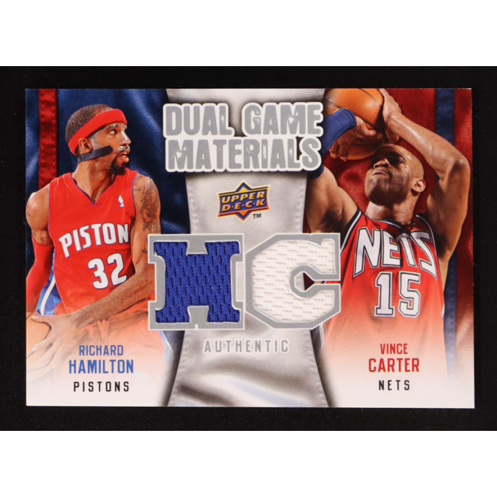 Richard Hamilton / Vince Carter 2009-10 Upper Deck Game Materials Dual ...
