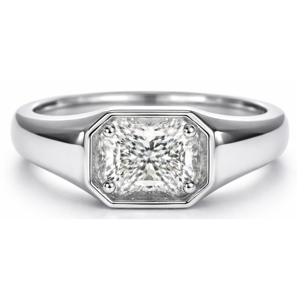 Men's 1.17 Carats Lab Grown Diamond Ring G, VS2 | $3,000 Estimated ...