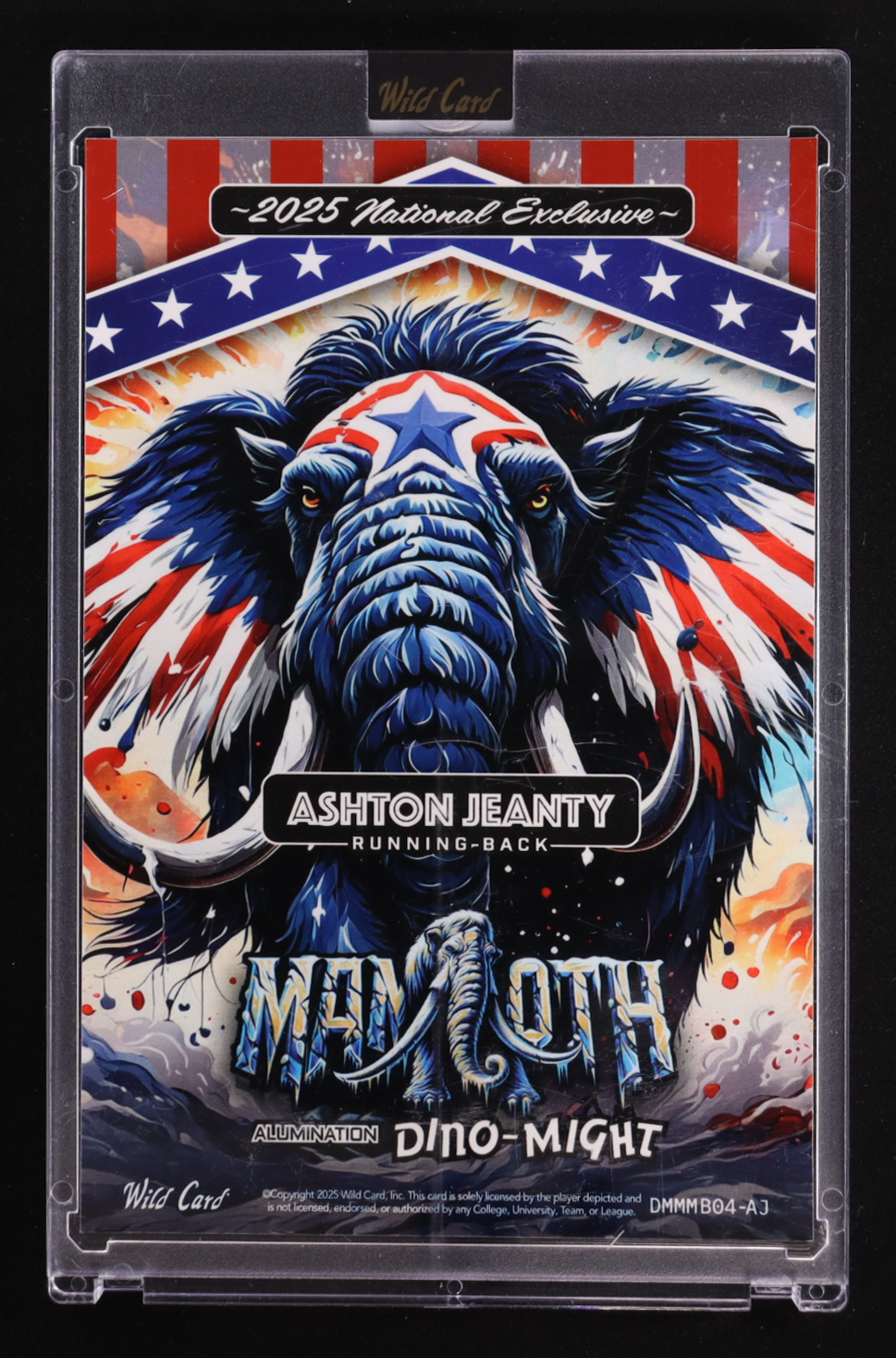 Ashton Jeanty 2025 Wild Card Alumination Dino-Might National Exclusive ...