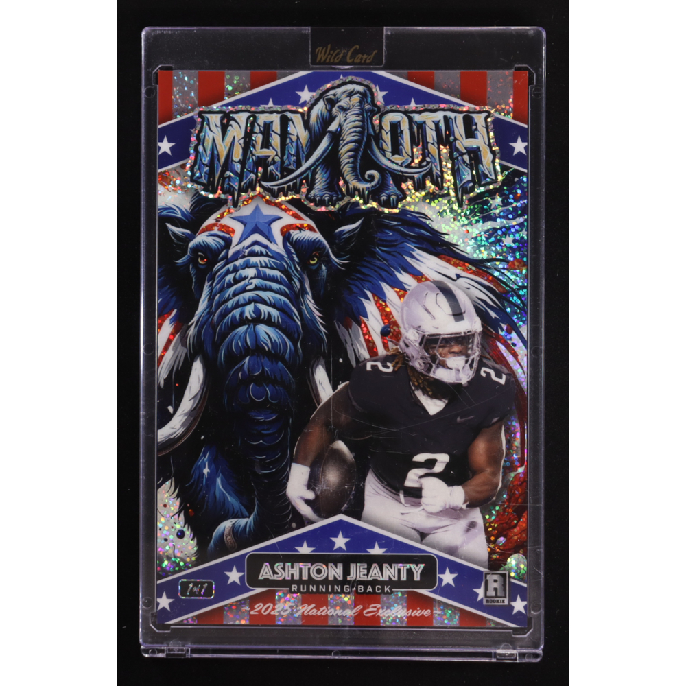 Ashton Jeanty 2025 Wild Card Alumination Dino-Might National Exclusive ...
