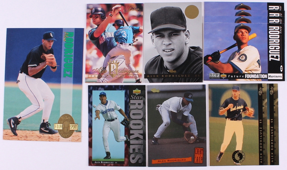Lot of (11) Alex Rodriguez Rookie Baseball Cards with 1994 Flair #340 ...