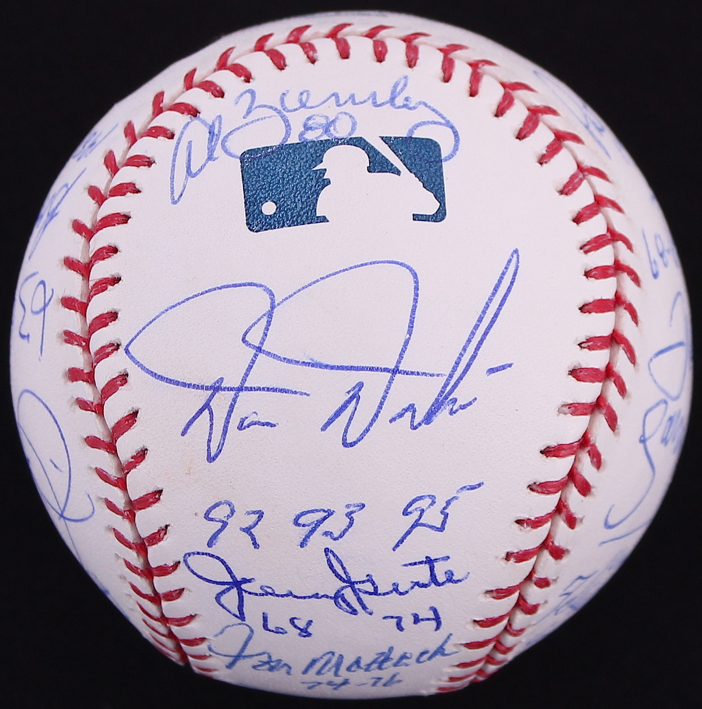 Multi-Signed OML Baseball Signed by (5) with Doc Gooden, Frank Howard ...